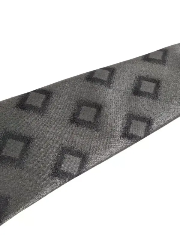 Giorgio Armani Geometric-pattern Silk Tie