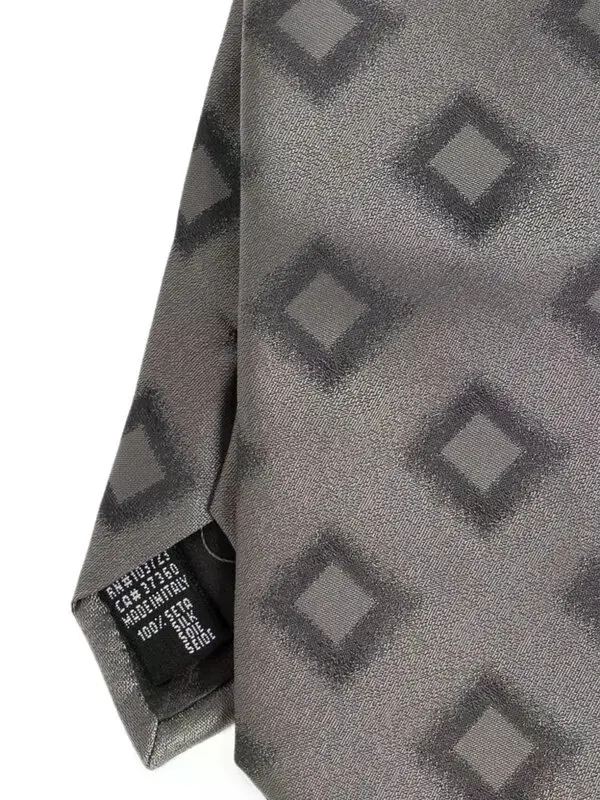 Giorgio Armani Geometric-pattern Silk Tie