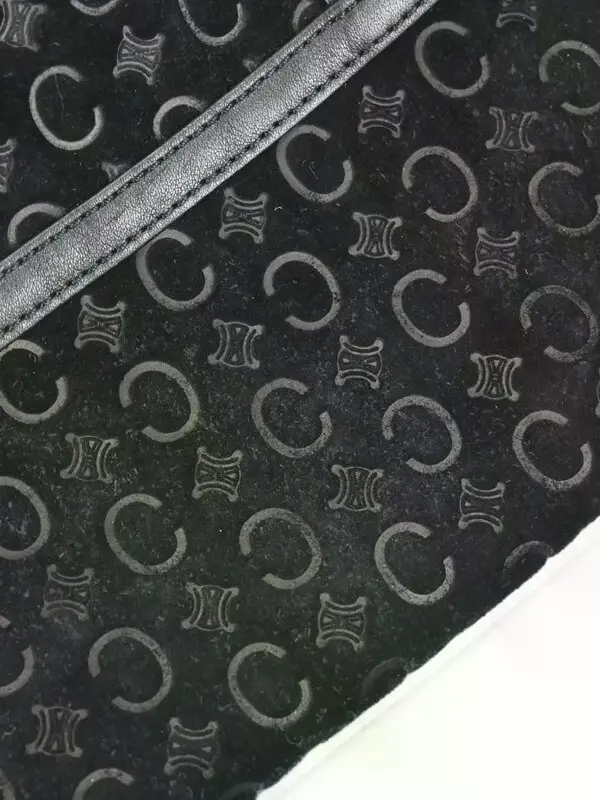 Celine Macadam Suede Travel Bag