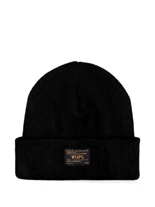 WTAPS Fgz Ribbed Beanie Hat - Black