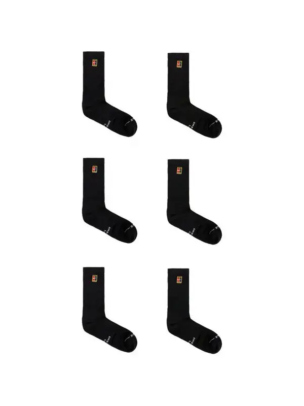 Nike Logo-patch Ribbed-knit Socks