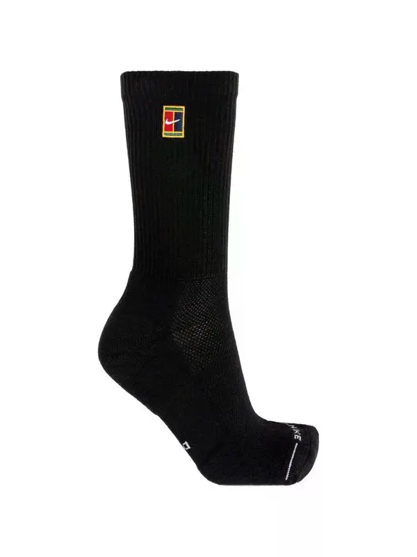 Nike Logo-patch Ribbed-knit Socks