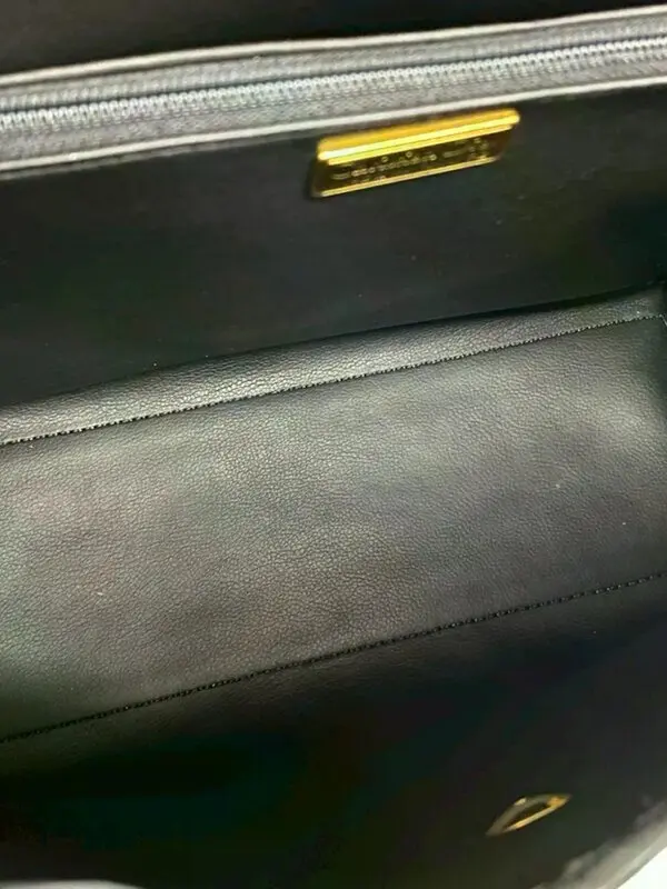 Dior 20th Century Leather Satchel - Black