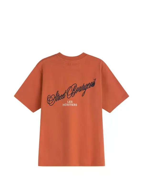 LES HÉRITIERS Logo-print Cotton T-shirt