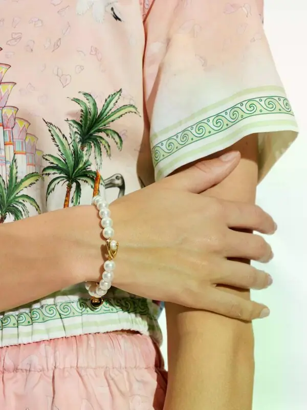 Casablanca Pearl And -tone Bracelet