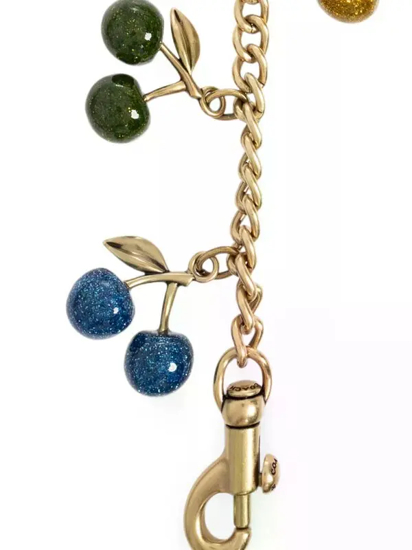 COACH Cherry-charm Curb-chain Bag Charm