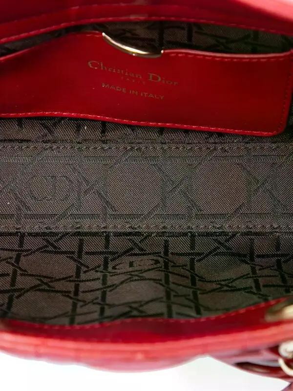 Dior 2016 Medium Lambskin Cannage Lady D Joy Satchel
