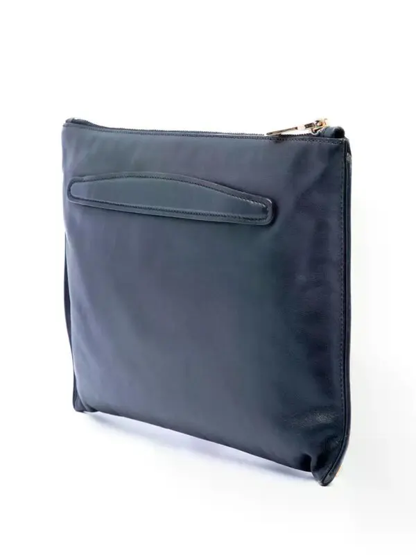 Miu Miu Studded Leather Zip Clutch Bag
