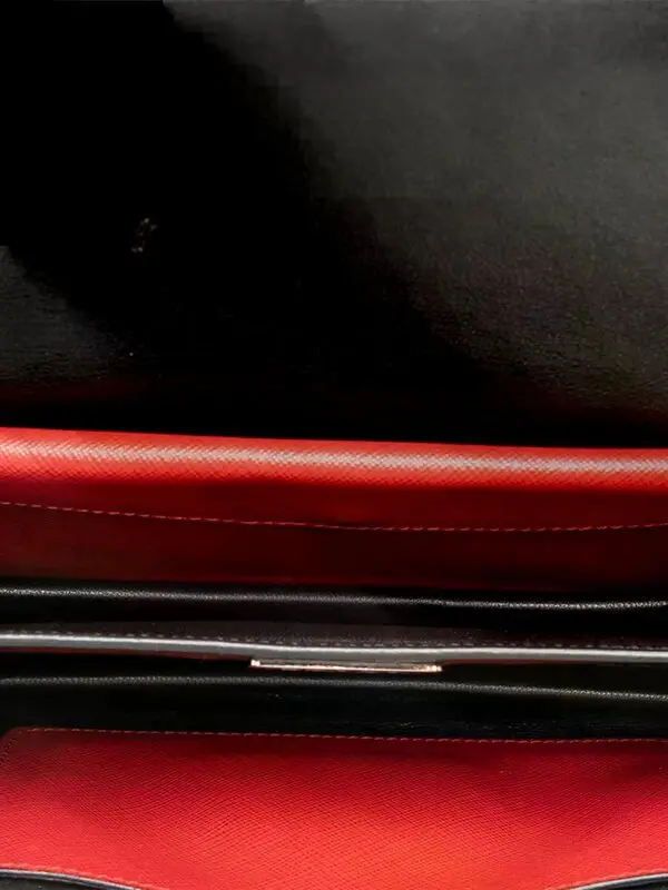 Prada Saffiano Lux Sound Lock Satchel