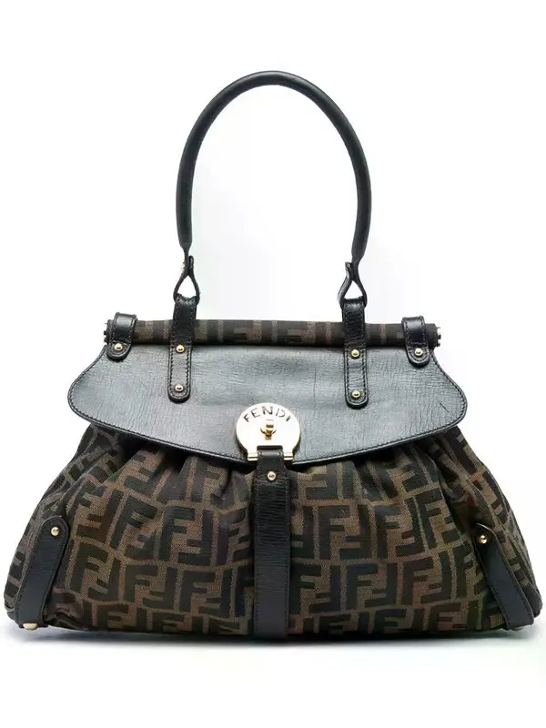 Fendi 2000-2010 Medium Zucca Canvas Magic Handbag