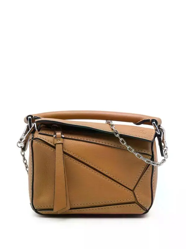 Loewe 2021 Nano Calfskin Puzzle Satchel - Brown