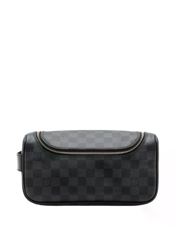 LOUIS VUITTON 2021-2026 Damier Graphite Toiletry Pouch Clutch Bag