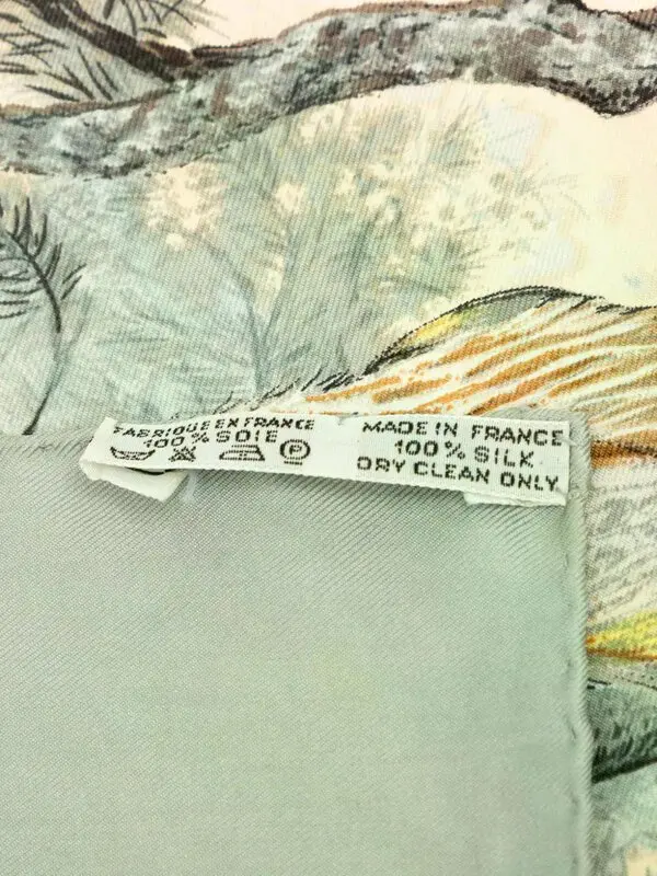 Hermès 1989 Halte En Camargue Silk Scarf 90 Scarves - Neutrals