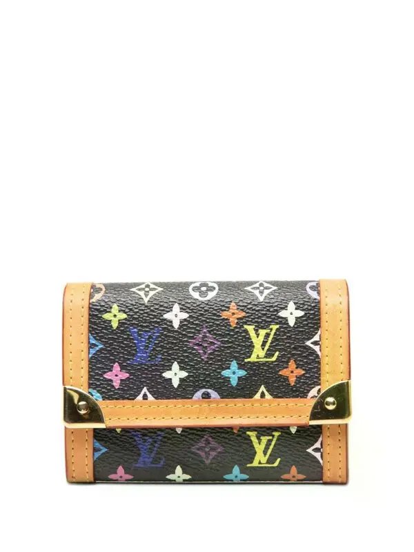 LOUIS VUITTON 2004 Monogram Multicolore Porte Monnaie Plat Small Wallets