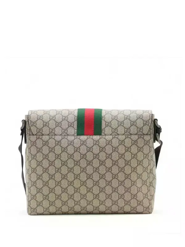 Gucci 2000-2015 Gg Supreme Web Flap Messenger Bag Crossbody Bag