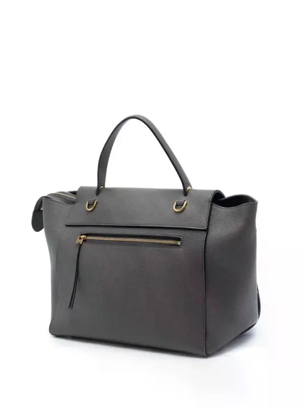 Celine Mini Grained Calfskin Belt Bag Satchel - Grey