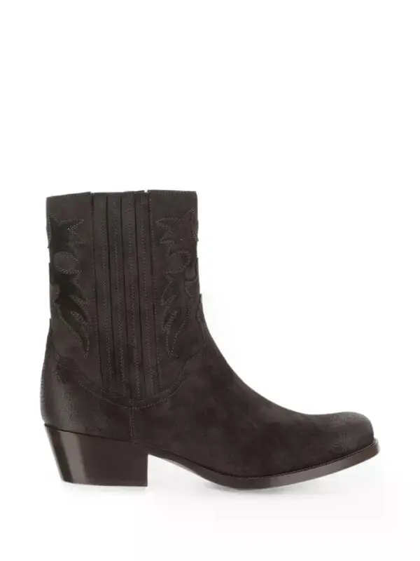 Sartore Decorative-stitching Suede Ankle Boots
