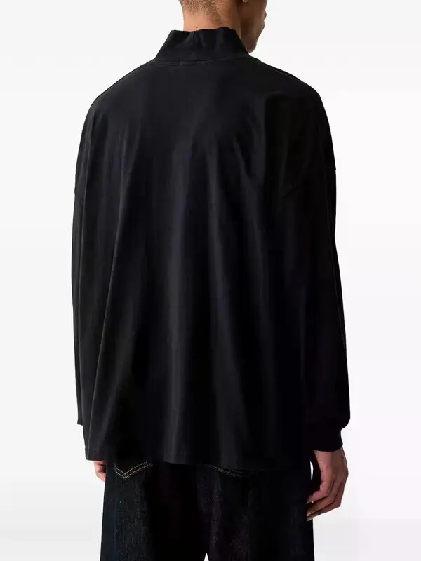 American Vintage Gixy Logo-print High-neck Sweatshirt