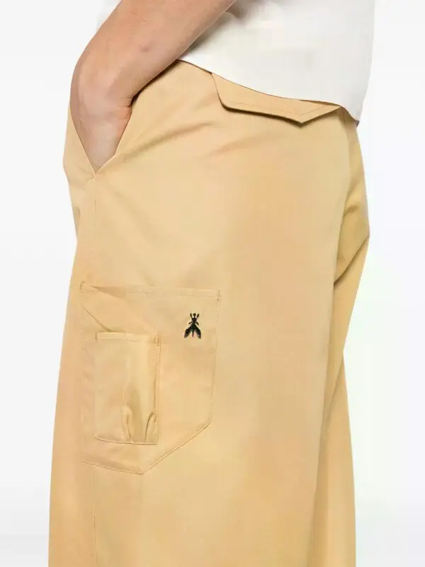 Patrizia Pepe Mustard Straight-leg Cargo Trousers