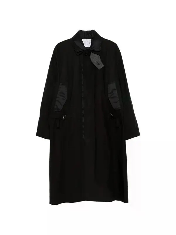 Sacai Buckle-detail Panelled Coat