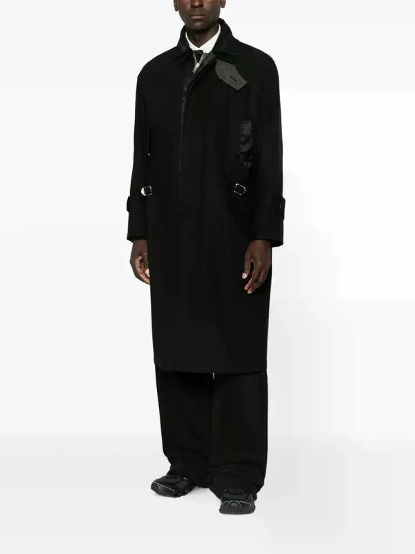 Sacai Buckle-detail Panelled Coat