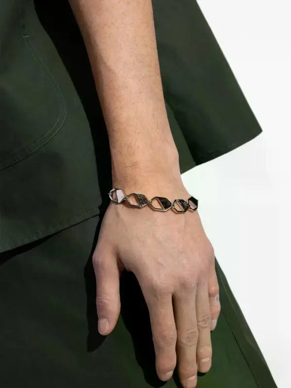 Fendi Geometric Ff-pattern Bracelet