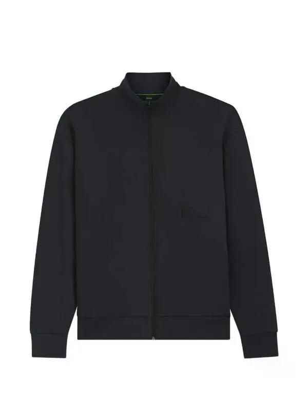 BOSS Logo-patch Zip-up Sweatshirt
