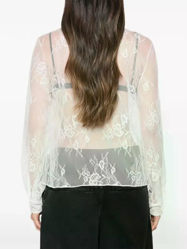 Patrizia Pepe Lace High Neck Top