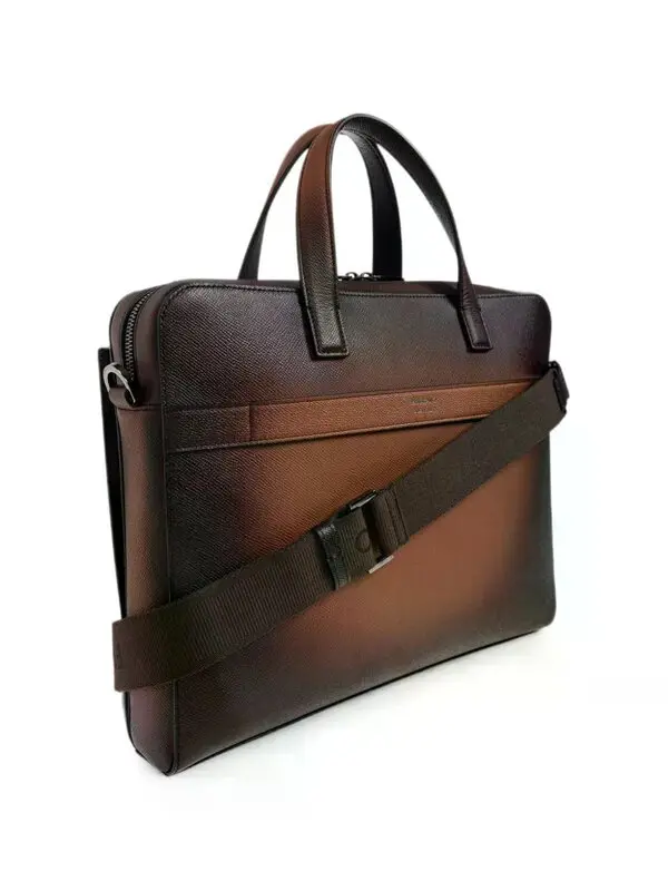 FERRAGAMO Gradient-effect Leather Briefcase