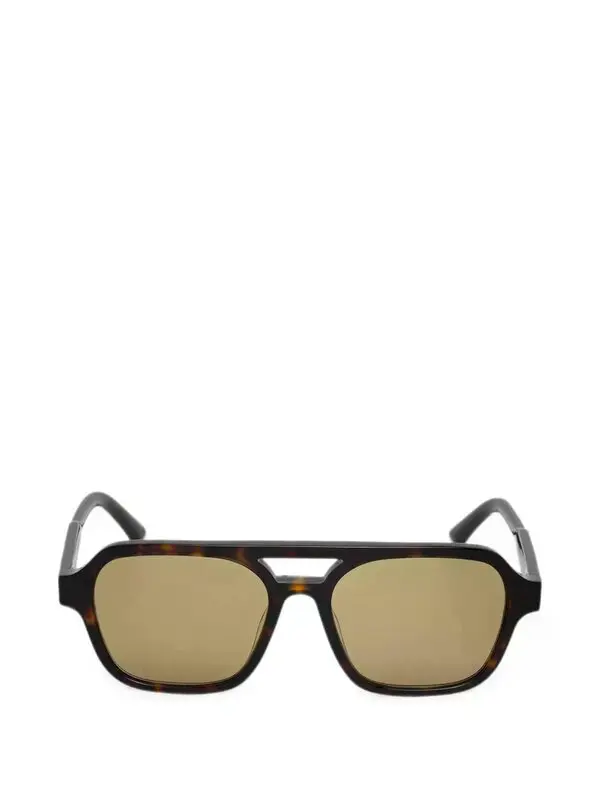 Patrizia Pepe Tortoiseshell-effect Pilot-frame Sunglasses