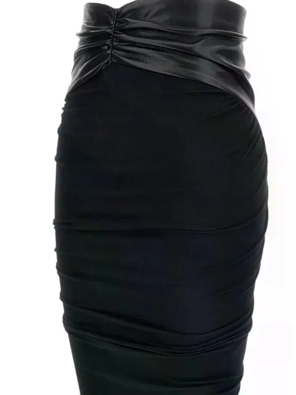 Andamane Ruched Midi Skirt