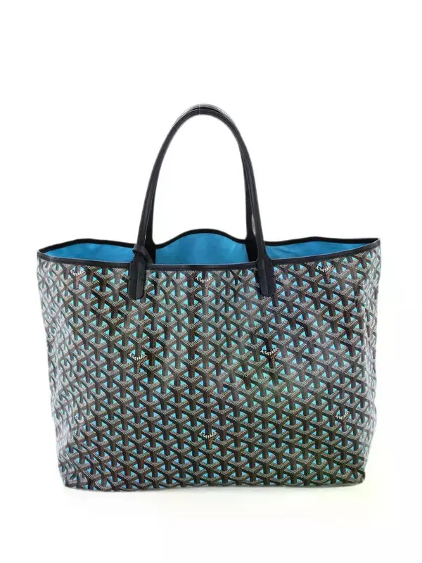 Goyard Saint Louis Claire Voie Coated Canvas Gm Tote Bag - Black
