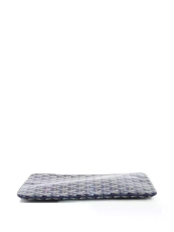 Goyard Senat Zip Coated Canvas Mm Pouch - Blue