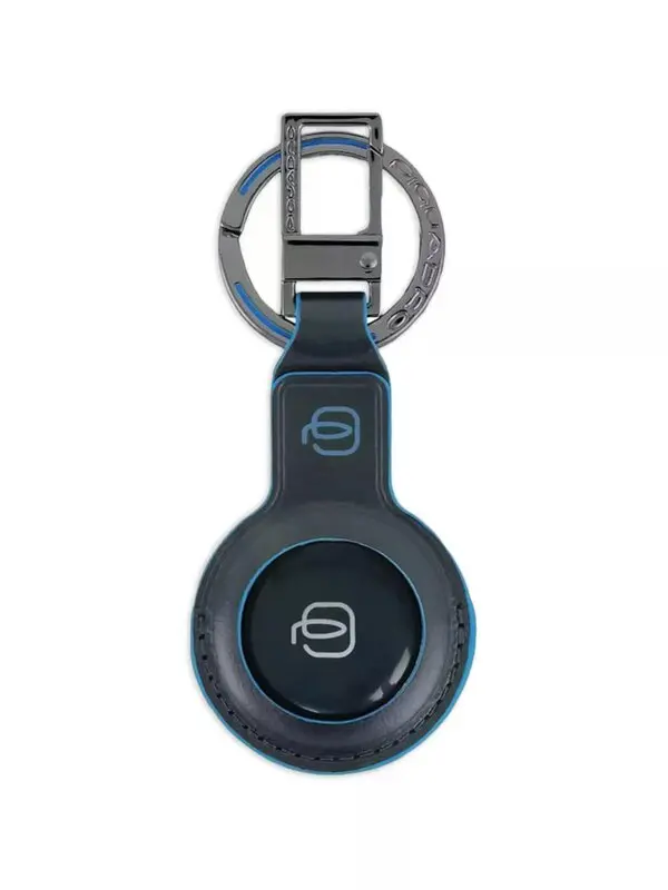 PIQUADRO Connequ 4.0 Leather Smart Tag Keychain - Blue