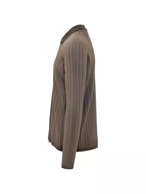 AROVESCIO Ribbed Long-sleeve Shirt