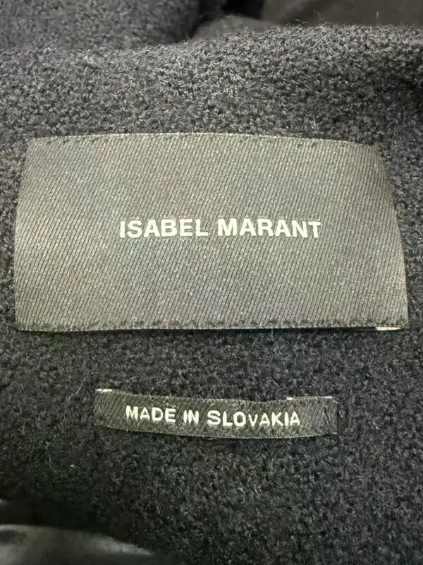 ISABEL MARANT VINTAGE Collarless Wool Coat