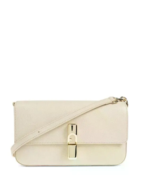 Furla Small Iride Leather Cross Body Bag - Neutrals