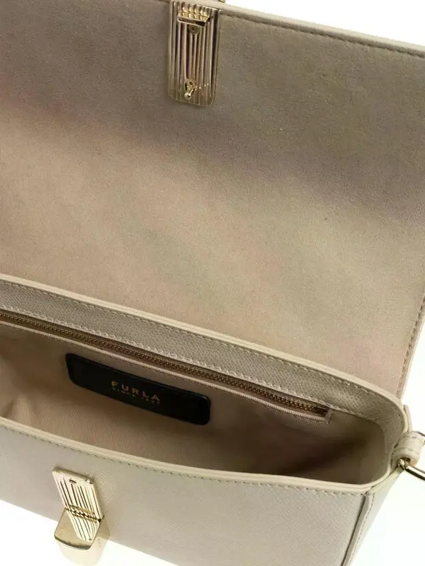 Furla Small Iride Leather Cross Body Bag - Neutrals