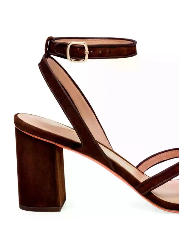 Santoni Attina Block-heel Sandals - Brown