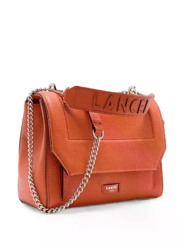 LANCEL Ninon Leather Shoulder Bag - Orange