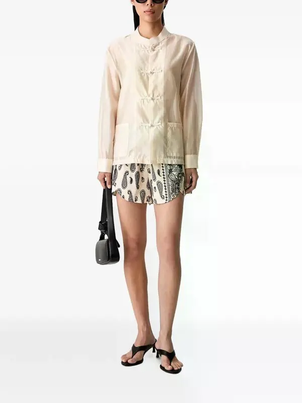 VICOLO Paisley-print Drawstring Shorts