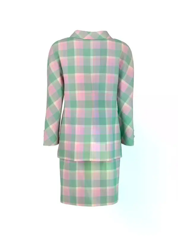 Valentino Garavani Check-print Skirt Suit