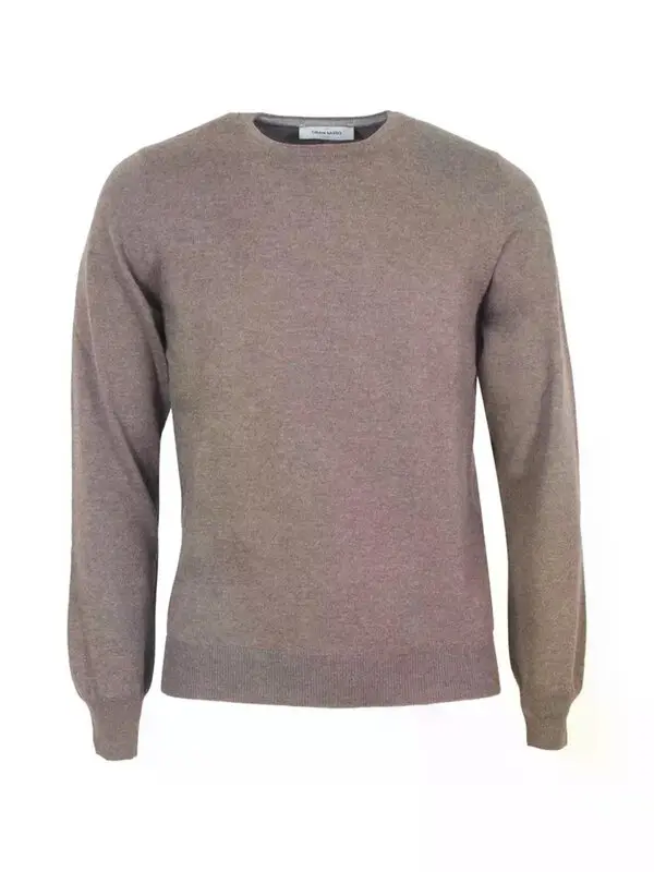 GRAN SASSO Collar Crew-neck Sweater - Neutrals