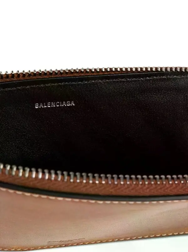 Balenciaga Zip-around Leather Card Holder