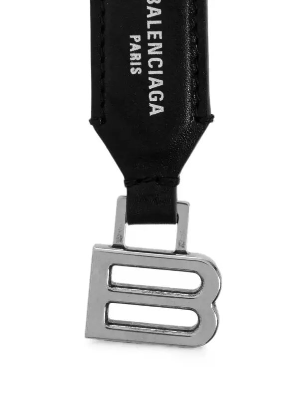 Balenciaga Logo-print B-logo Keychain