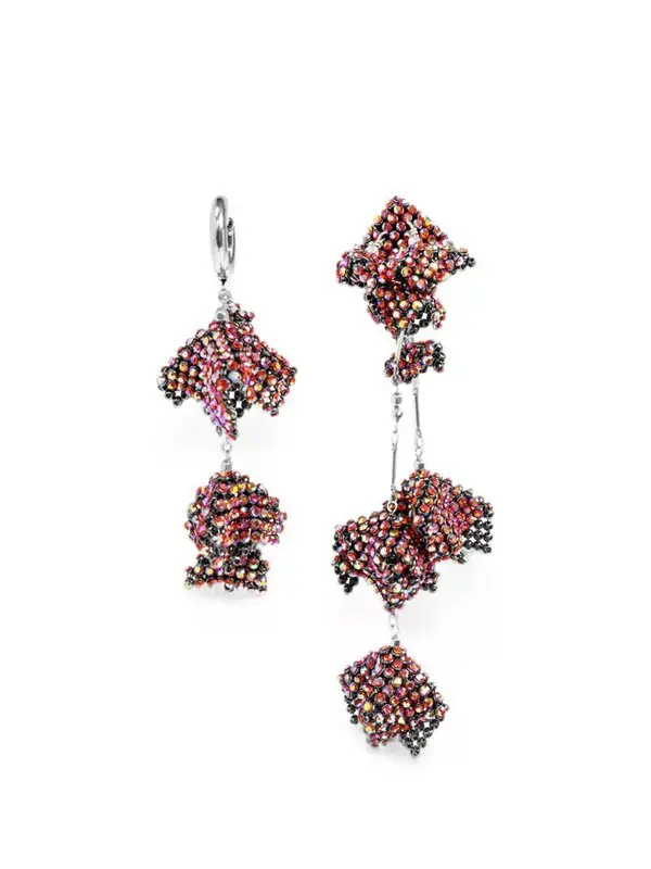 Isabel Marant Étoile Asymmetrical Crystal-embellished Earrings
