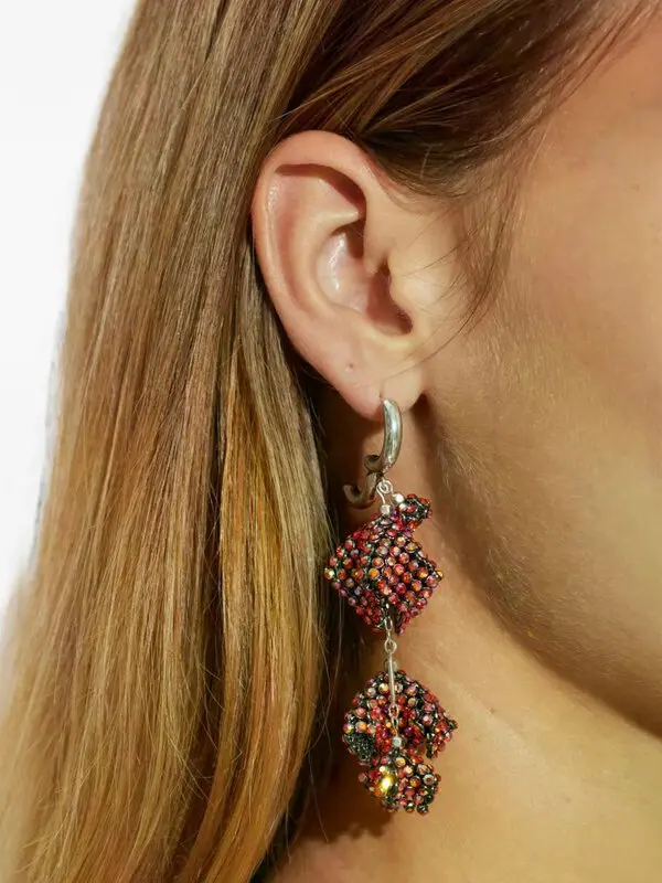 Isabel Marant Étoile Asymmetrical Crystal-embellished Earrings