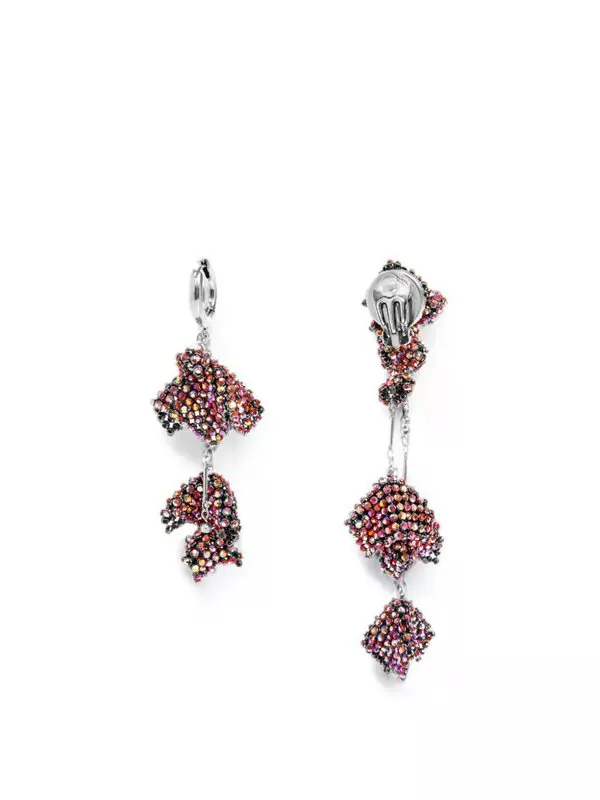 Isabel Marant Étoile Asymmetrical Crystal-embellished Earrings