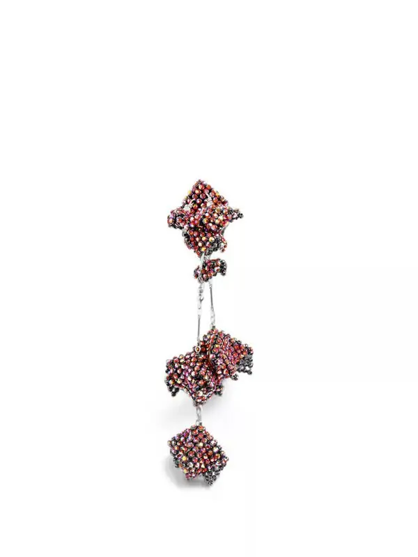 Isabel Marant Étoile Asymmetrical Crystal-embellished Earrings