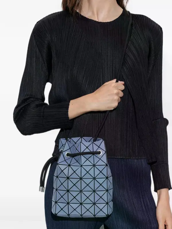 Issey Miyake Geometric-panel Drawstring Bucket Bag